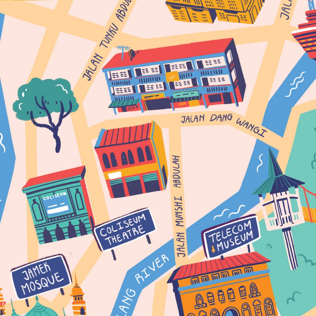Kuala Lumpur Tourist Map – Studio Behind 90